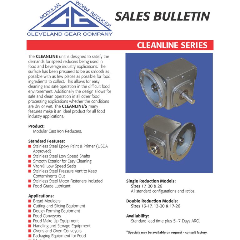 Literature & Catalogs - Cleveland Gear Company